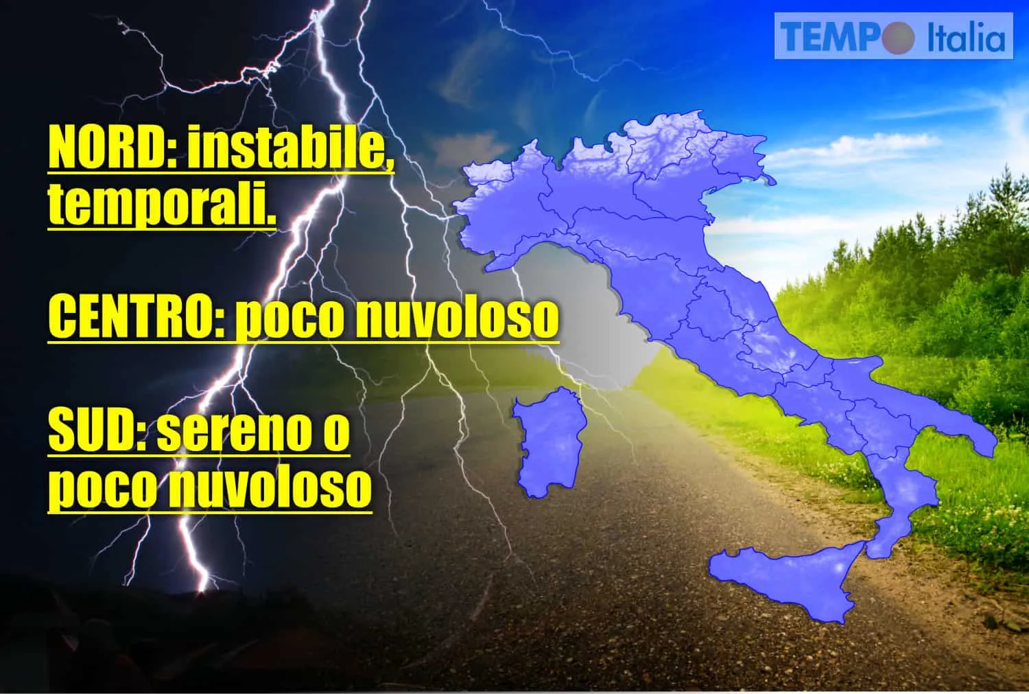 Meteo domani 18 Maggio 2021, temporali al Nord. Decisamente migliore ...