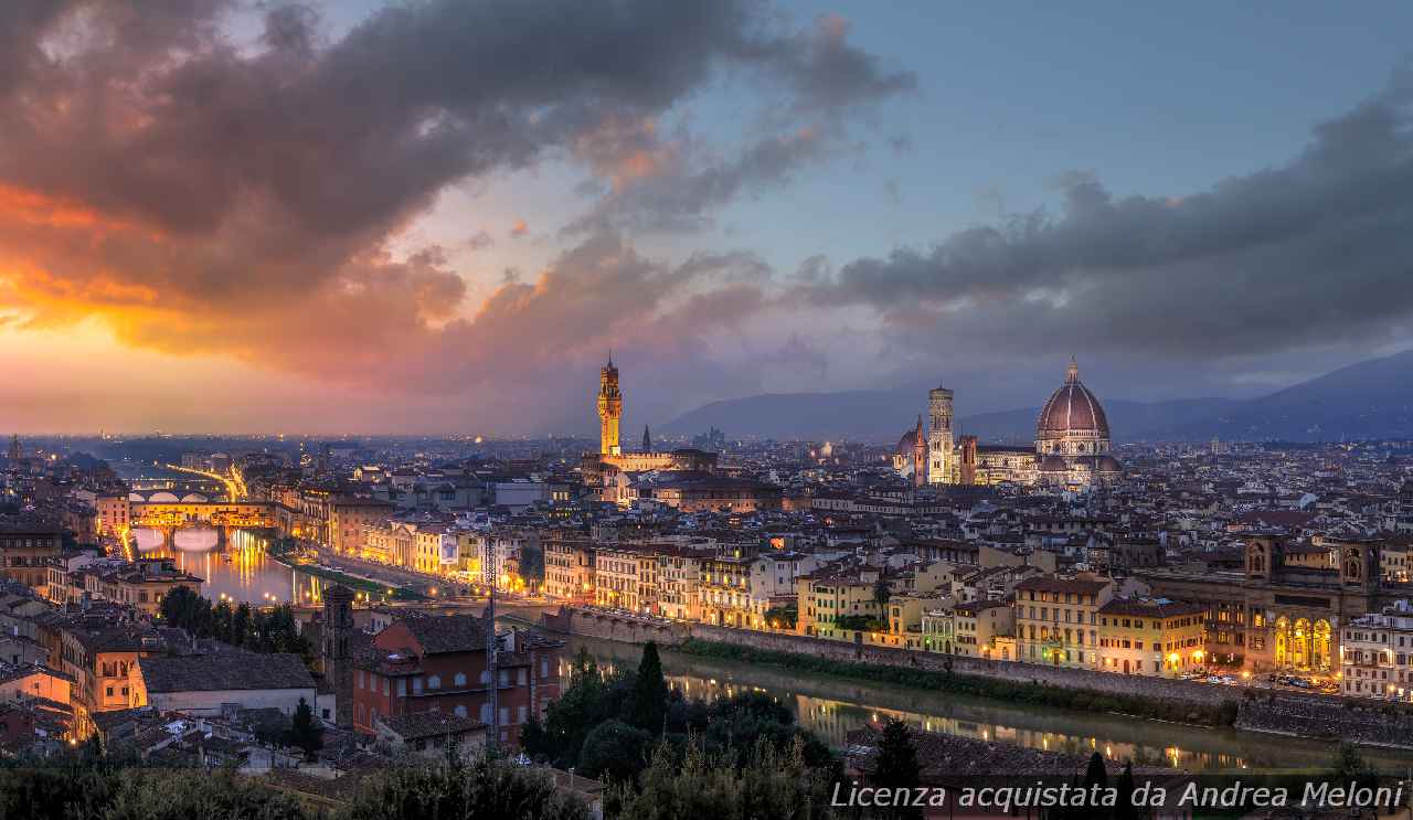 Previsione meteo Firenze: nubi sparse e vento, poi rovesci e raffiche ...