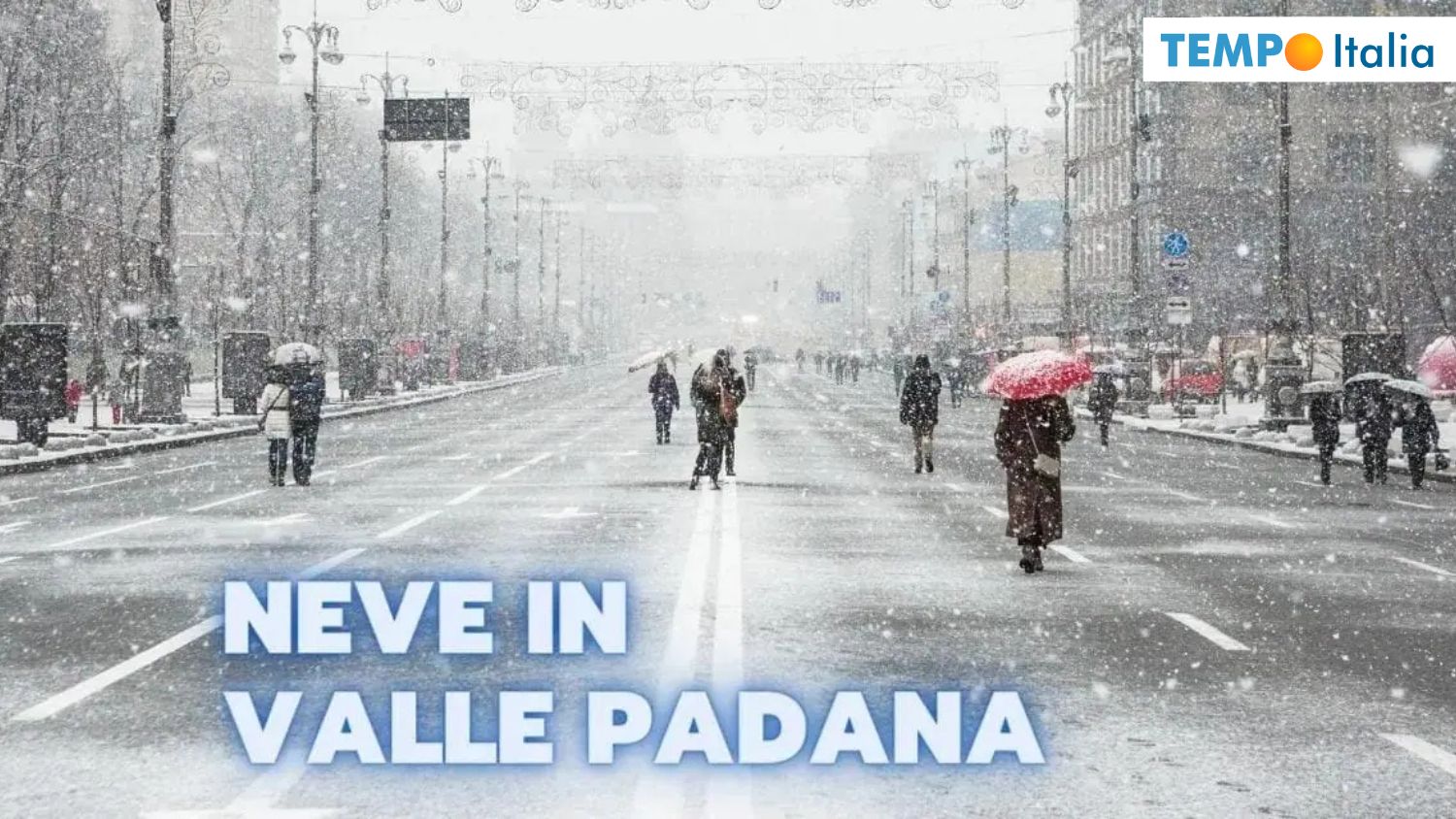 NEVE in Val Padana, ideali condizioni meteo - TEMPO ITALIA meteo news
