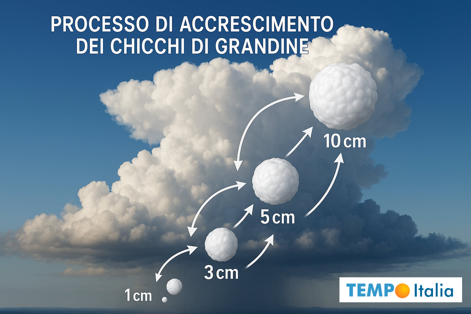 Meteo estremo: come si formano i chicchi di grandine di grandi ...