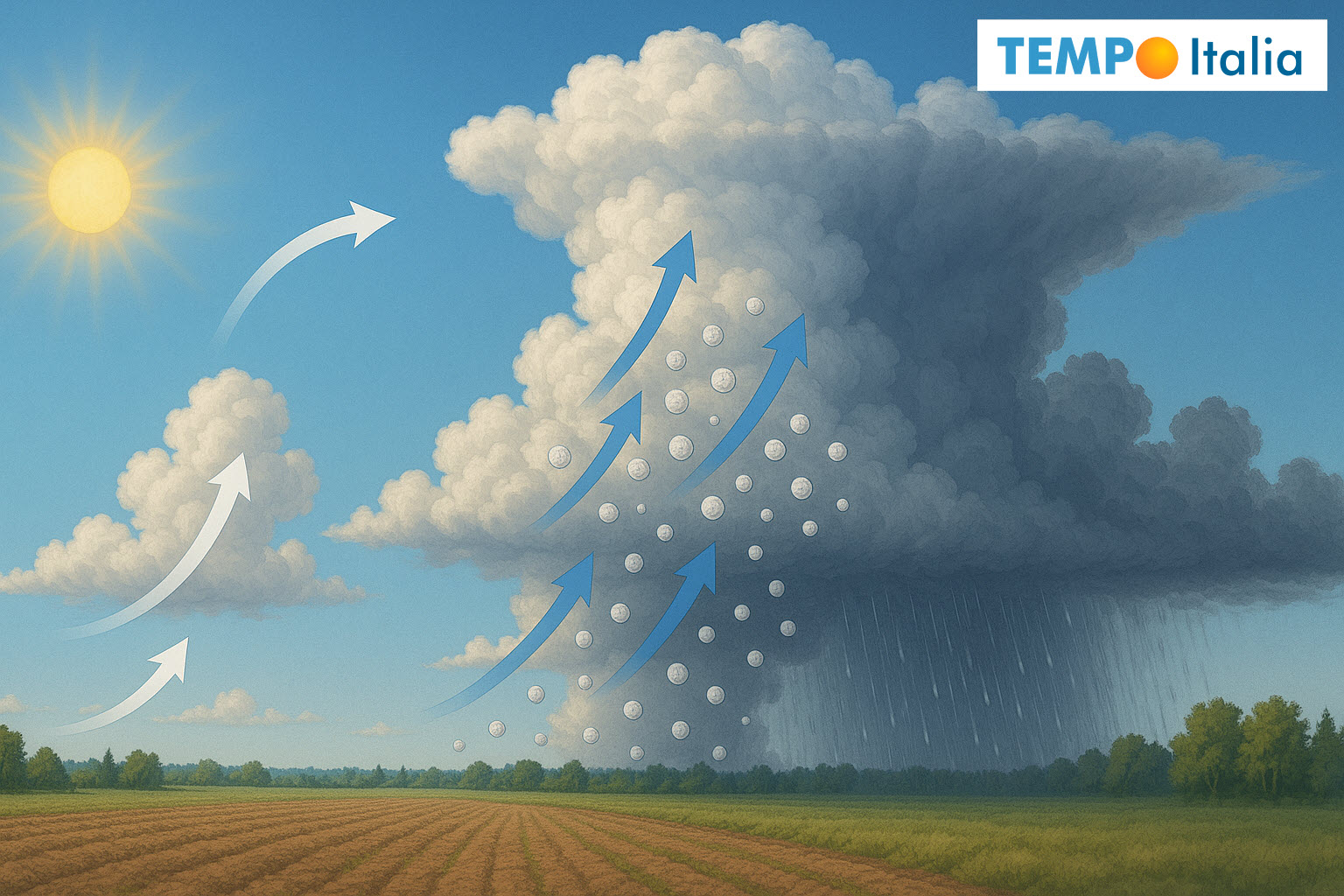 Meteo, come nasce la grandine. Le grandinate devastanti - TEMPO ITALIA ...