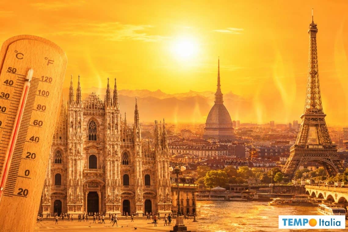 Ci piomberà il caldo dalla Francia con 40°C e temporali - TEMPO ITALIA ...